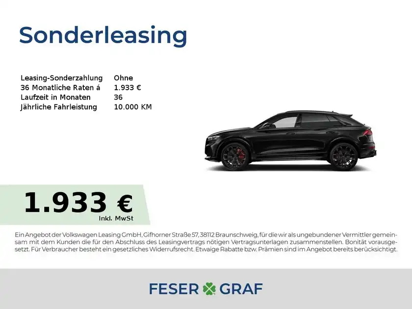 AUDI RS Q8 Neu, Benzin, Automatik, FzN: AH4413 🍀 Feser-Graf Fahrzeugsuche